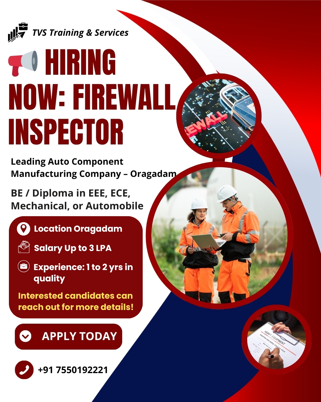 Job Opportunities – TVS Training Services